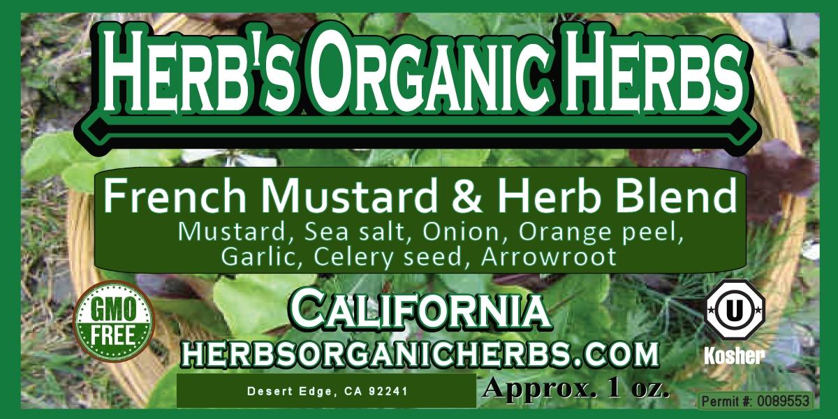 French Mustard & Herb Blend * New * – Herb's Organic Herbs - Certified ...